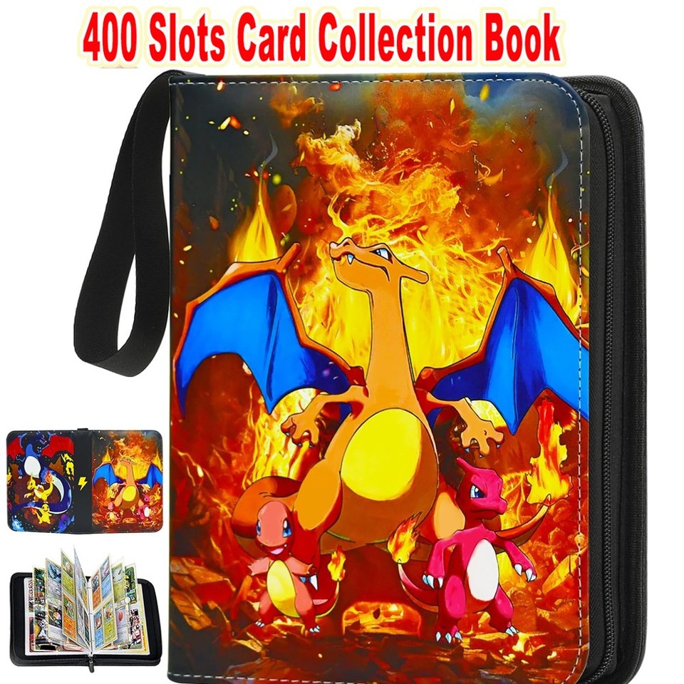 For Pokemon Trading Cards Album Folder 400/900 Pockets Card Binder ...