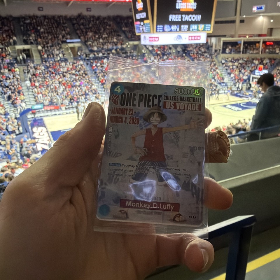 One Piece Monkey D. Luffy US College Basketball Promo Card | eBay