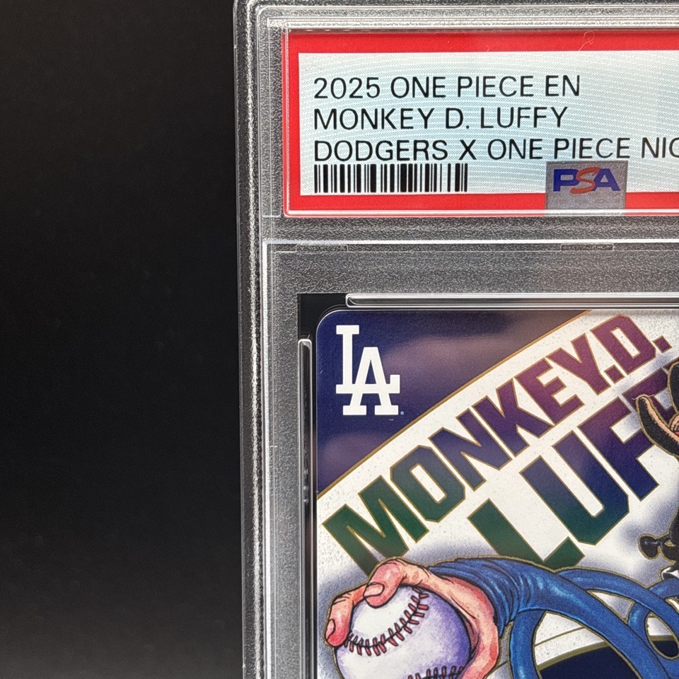 PSA 10 Monkey D Luffy EB02-010 L Dodgers One Piece Night Promo Card ...