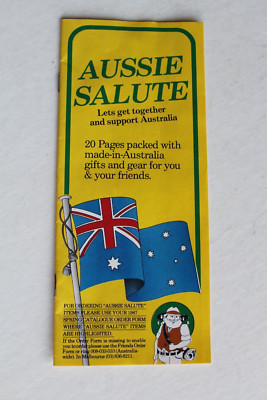 1980's AUSSIE SALUTE Brochure Vintage Made In Australia Product Booklet ...