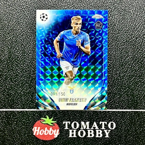 TOPPS CHROME UEFA 2023-24 GUSTAV ISAKSEN RC /150 Blue Geometric ...