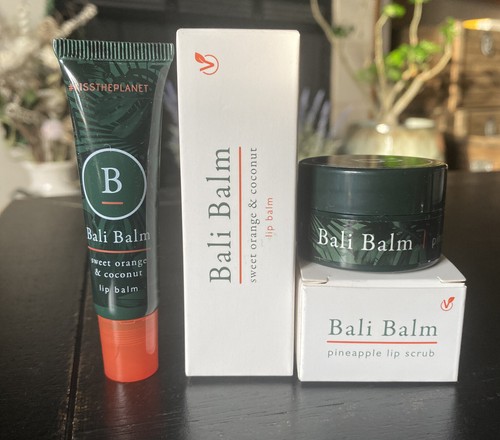 Bali Balm Sweet Orange and Coconut Lip Balm & Pineapple Lip Scrub Full ...