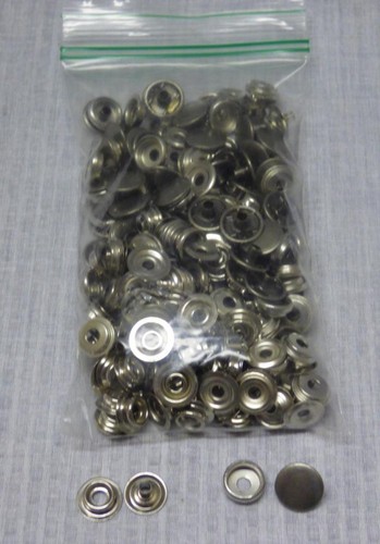 LINE 24 GUN METAL MATT STEEL SNAPS LOT OF 50 | eBay
