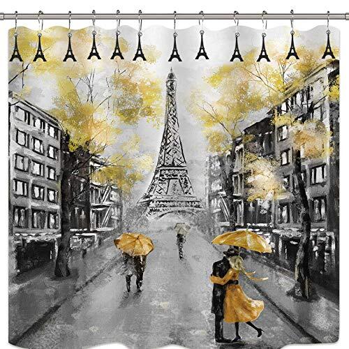 Set Of 12 Eiffel Tower Shower Curtain Hooks Parisian Paris France ...