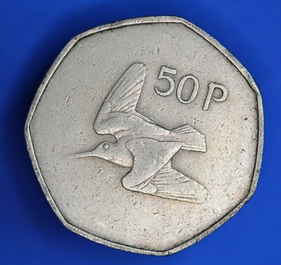 Vintage Irish Ireland EIRE 1970 fifty pence 50p, Woodcock [32584] | eBay