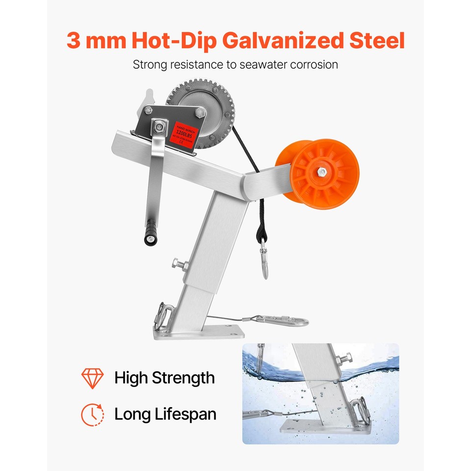 Boat Trailer Winch Stand with Roller 1200 lbs Winch Boat Winch Mount | eBay