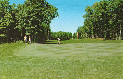 Postcard Sugar Loaf's challenging Third Hole Golf Cedar Michigan | eBay