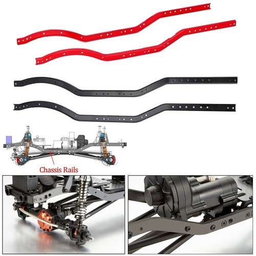 Metal Beams Chassis Frame Rails For Axial SCX10 I SCX10 II 1:10 RC ...