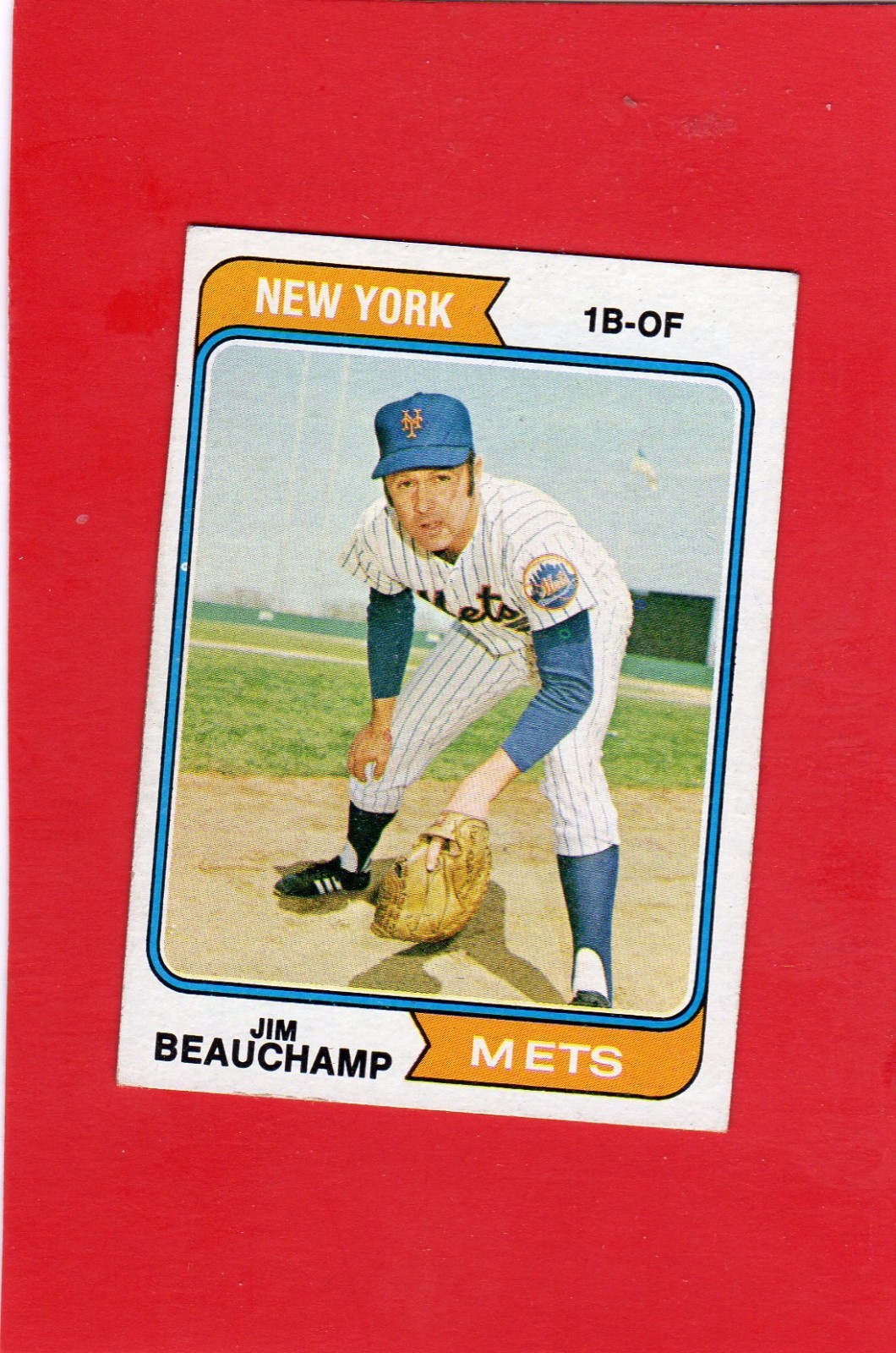 1974 topps baseball # 424 Jim Beauchamp New York Mets mint | eBay