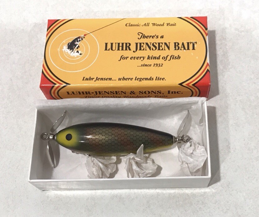 Luhr Jensen NIP-I-DIDDEE Special Edition PERCH PATTERN Wood Lure Plug 5 ...