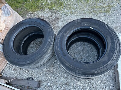 (4) Goodyear Unisteel G670 RV 245/70R19.5 Tires used Regroovable | eBay