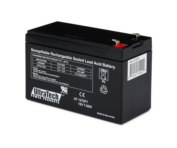 UltraTech UT1270 / UT1272-F1 12V 7 Ah Sealed Lead Acid Alarm Battery UT ...
