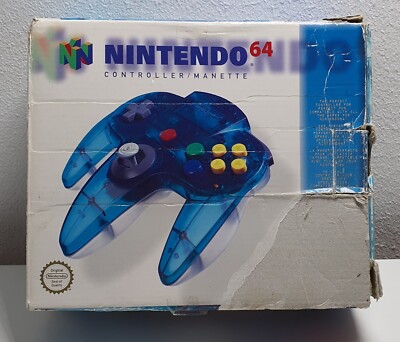 NINTENDO original N64 Controller Türkis Weiß Transparent clear, OVP ...