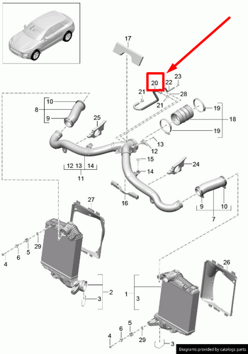 PORSCHE MACAN 95B Pressure Hose 95B.145.555 95B145555 NEW GENUINE | eBay
