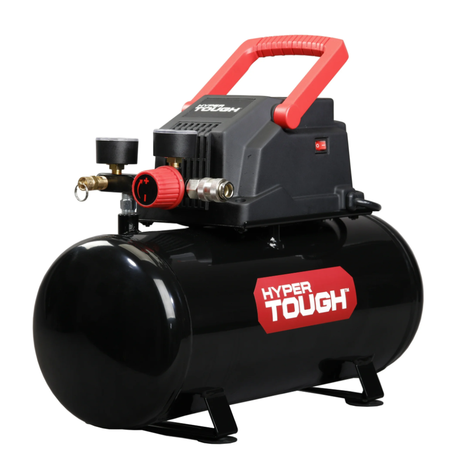 Hyper Tough Black 100 PSI Oil-free Portable Air Compressor 3 gal | eBay