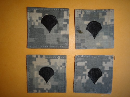 Two (2) Pairs of US Army SPECIALIST E-4 Rank ACU Collar Patches | eBay