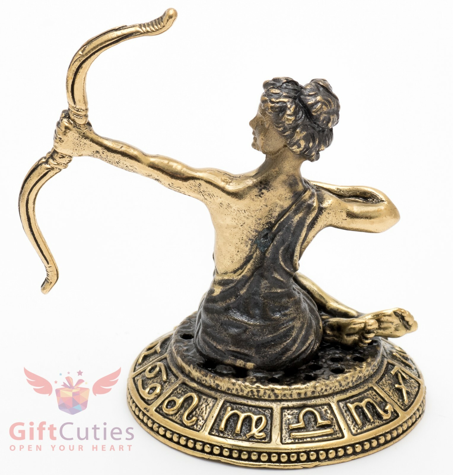 Brass figurine of Sagittarius woman Astrology Zodiac sign Horoscope ...