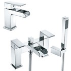 Waterfall Cascade Bathroom Taps, Basin Taps, Freestanding Bath Shower ...