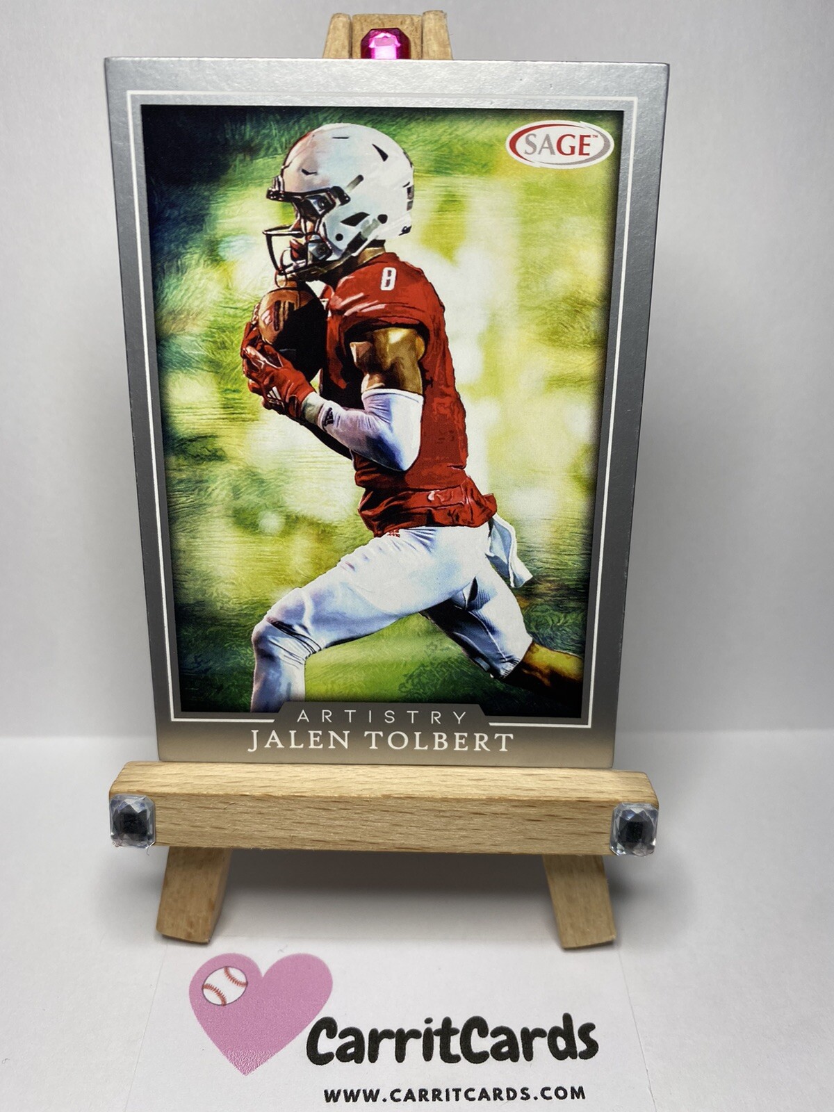 JALEN TOLBERT 2022 Sage Hit Premier Draft SILVER Artistry #ART-JT ...