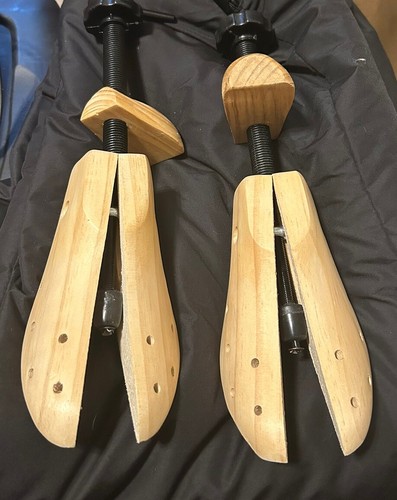 Pair 2-way Wooden Adjustable Shoe Stretcher Expander for Men Women Size ...
