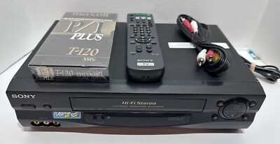 Sony SLV-N55 VCR VHS With Remote Control TESTED Fully Serviced Works ...