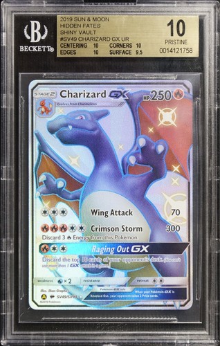 Hidden Fates: Shiny Vault #SV49/SV94 Charizard GX Ultra Rare Shiny BGS ...