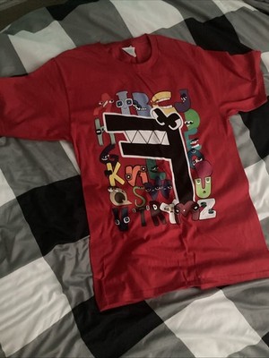 Alphabet Lore T Shirt Red Size S Men Short Sleeve Crew Neck Tee | eBay