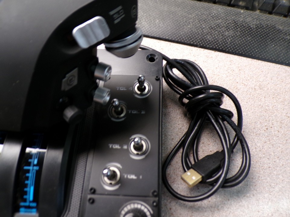 Throttle ONLY Logitech G X56 HOTAS flight simulator USB controller ...