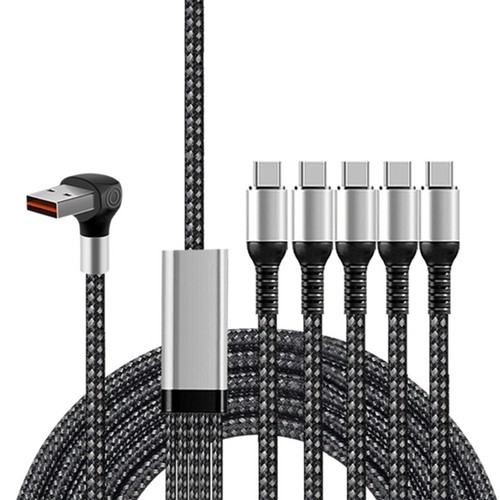 USB A Male to 5 Type-C Male Splitter Cord 66W USB Fast Charging Cord | eBay