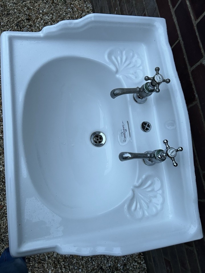 Sanitan Traditional Bathroom Suite Basin And WC. Reclaimed | eBay UK
