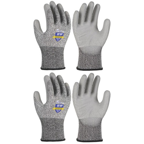 2pcs Labor - proof Glove- Stainless Steel Wire Metal Mesh Resistant ...