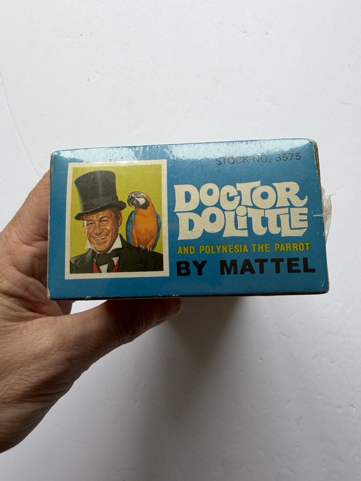 1967 MATTEL DOCTOR DOLITTLE FACTORY SEALED 3575 POLYNESIA PARROT, RARE ...