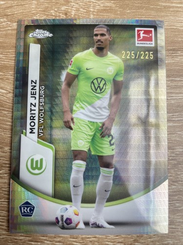 Topps Bundesliga Chrome 23/24 Moritz Jens RC /225 Numberd VfL Wolfsburg ...