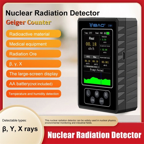 Geiger Counter Nuclear Radiation Detector Beta Gamma β γ X-ray ...