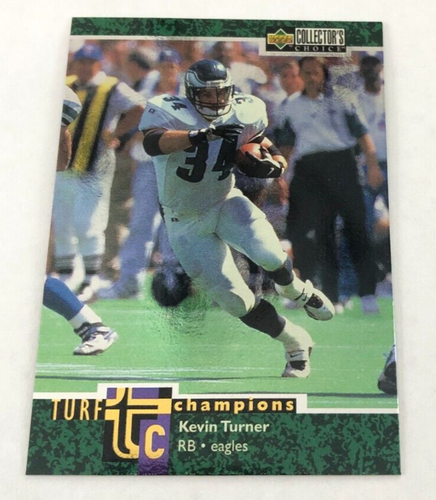 1997 Collector's Choice Turf Champions Kevin Turner #TC9 Eagles | eBay
