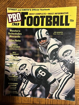 Pro Football Magazine Fall 1969 Joe Namath Cover | eBay