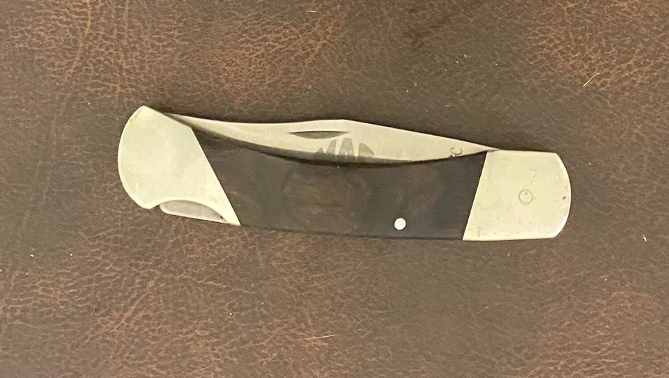 Bear MGC USA Mac Tools Lockback Folding Knife – Single Blade w/ Leather ...