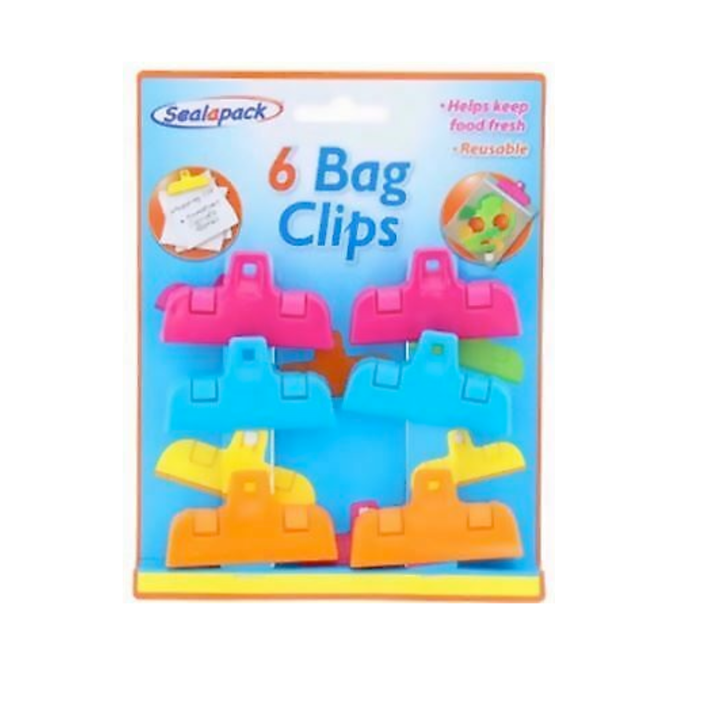 Food bag Storage Clips Freezer Fridge Seal Hanging Keeps Food Fresh bag ...