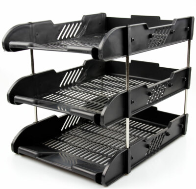 A4 Letter Trays Filing Paper Document Tray Holder Office Desk Desktop ...