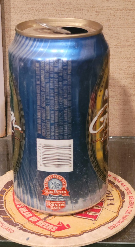 2008 FLUTED ALUMINUM MICHELOB GOLDEN DRAFT STAY TAB BEER CAN ST LOUIS ...