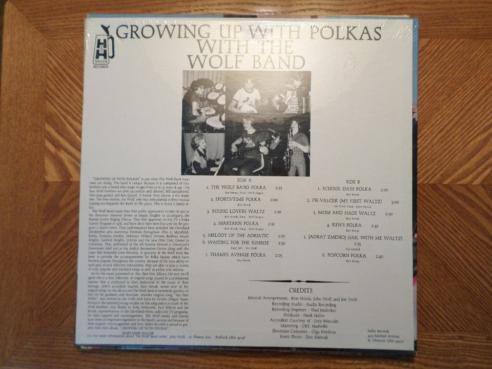 SEALED HANK HALLER LP RECORD/WOLF BAND/GROWING UP WITH POLKAS/ OHIO ...