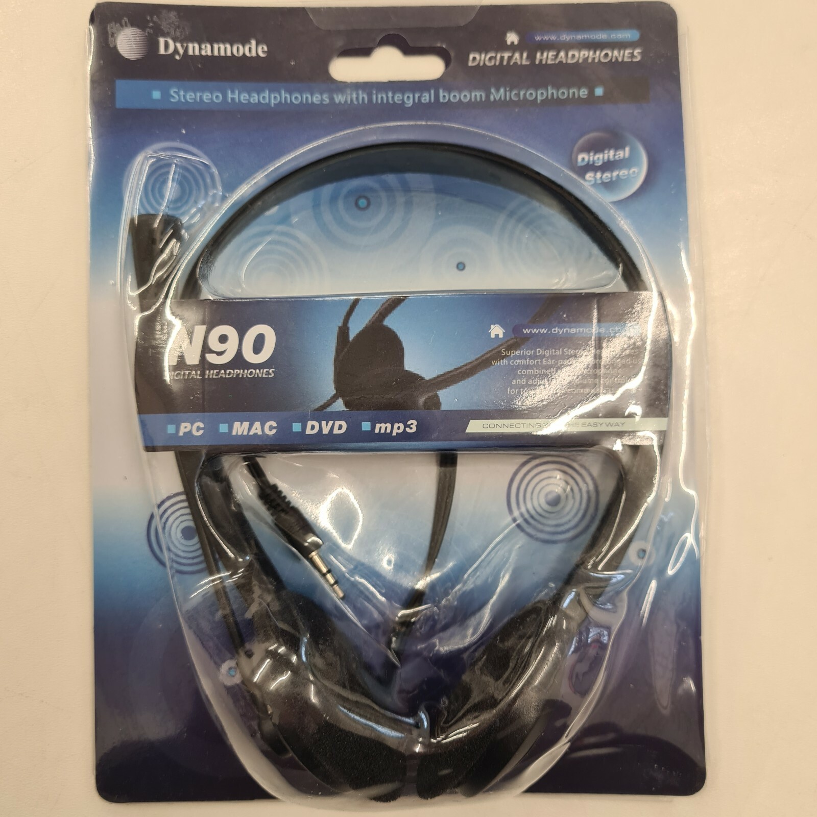 DYNAMODE N90 DIGITAL HEADPHONES WITH INTEGRAL BOOM MICROPHONE *D31 ...