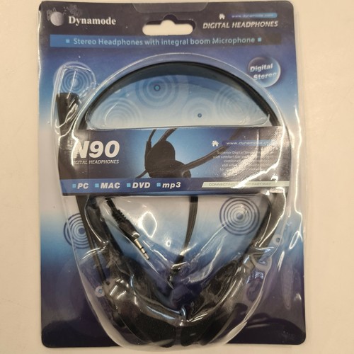DYNAMODE N90 DIGITAL HEADPHONES WITH INTEGRAL BOOM MICROPHONE *D31 ...
