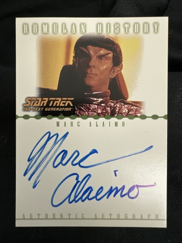 Star Trek Nemesis 2002 Autograph RA13 Marc Alaimo as Commander Tebok ...