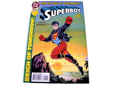Superboy #1 Signed Karl Kesel, FREE shipping, bagged, Knockout Sidearm ...