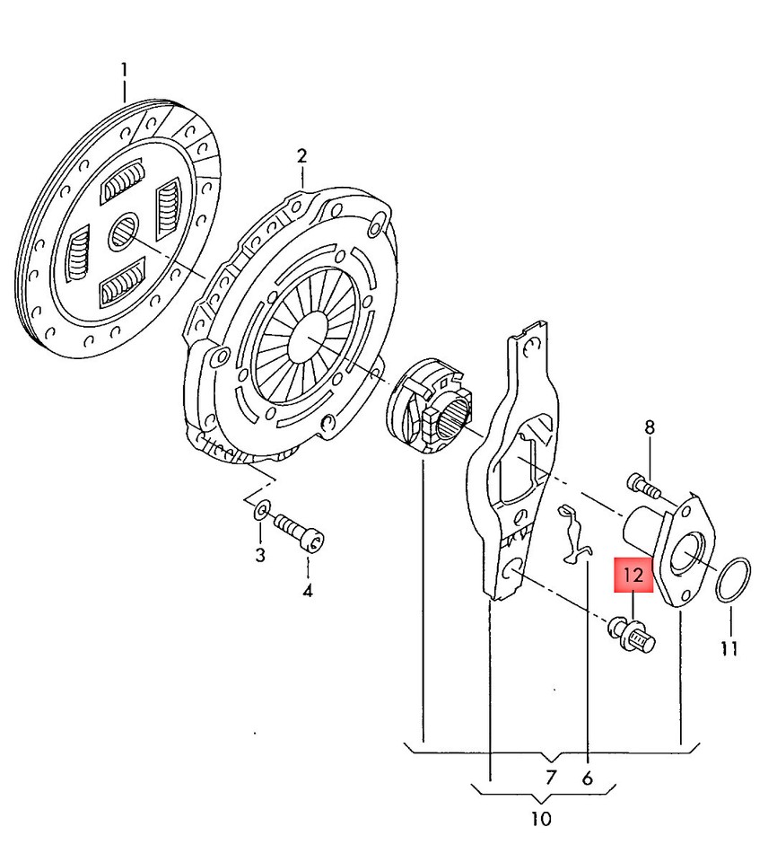 Genuine Ball stud VW AUDI Beetle Convertible CC Corrado Eos EuroVan ...