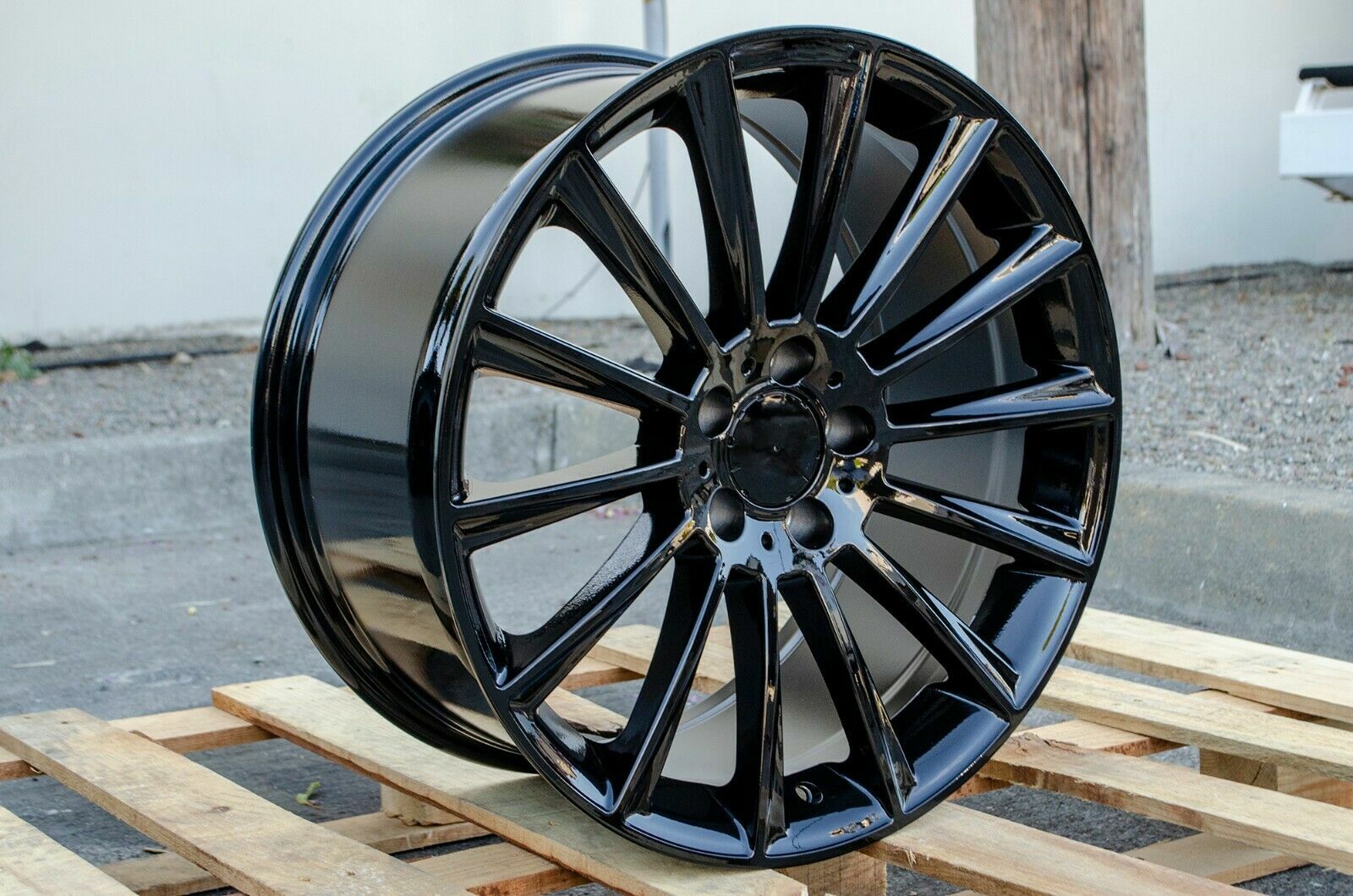 19x8.5 / 19x9.5 Gloss Black Wheels Fit Mercedes C300 C350 E350 19" Rims ...