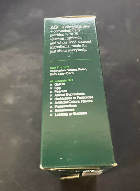 New! AG1 Comprehensive Convenient Daily Nutrition 5X12g Packets ...