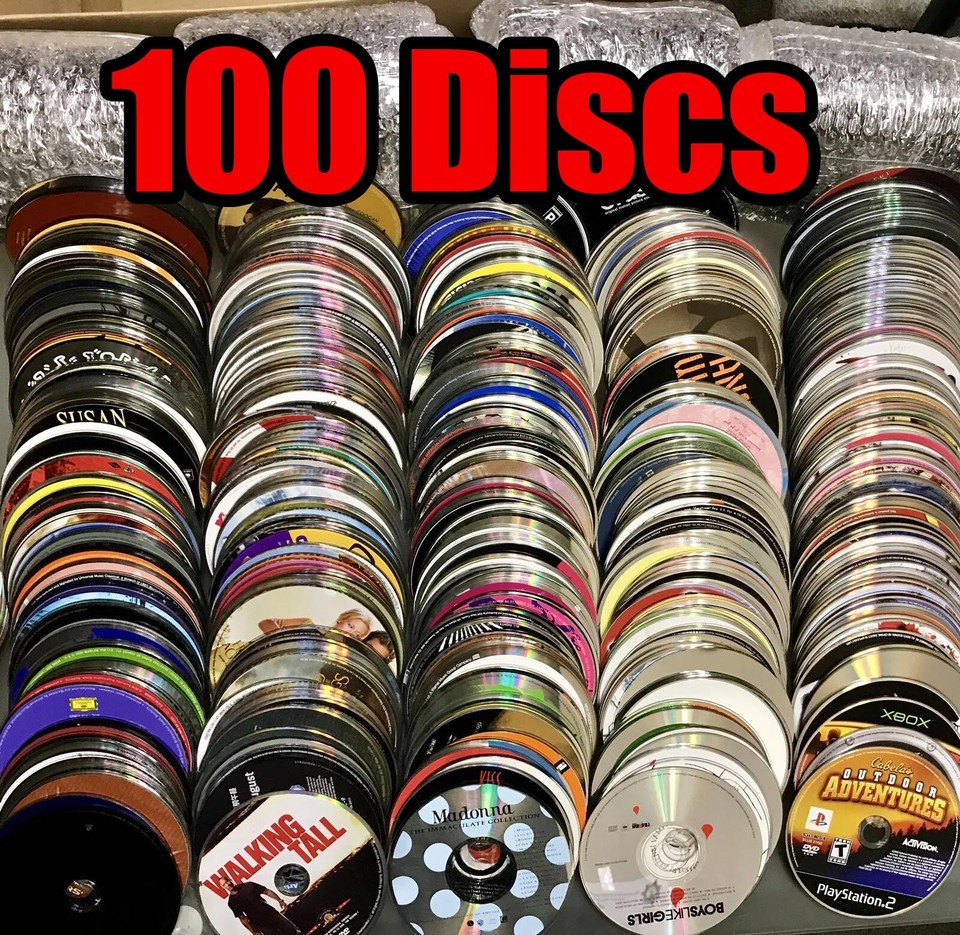 Loose DISC ONLY DVD Lot Wholesale 50 100 500 Bulk Random Movies Kids ...