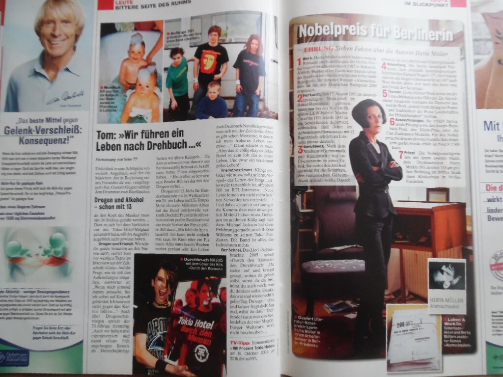 SUPER ILLU 43- 15.10. 2009 Tokio Hotel Katarina Witt Ingrid Raack ...